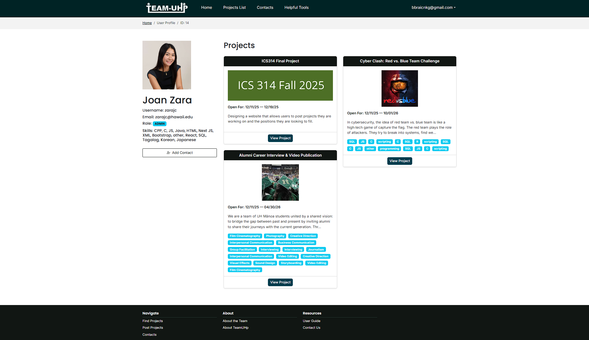 Team UHp! | Connecting University of Hawaii Students to collaborate on large scale projects.